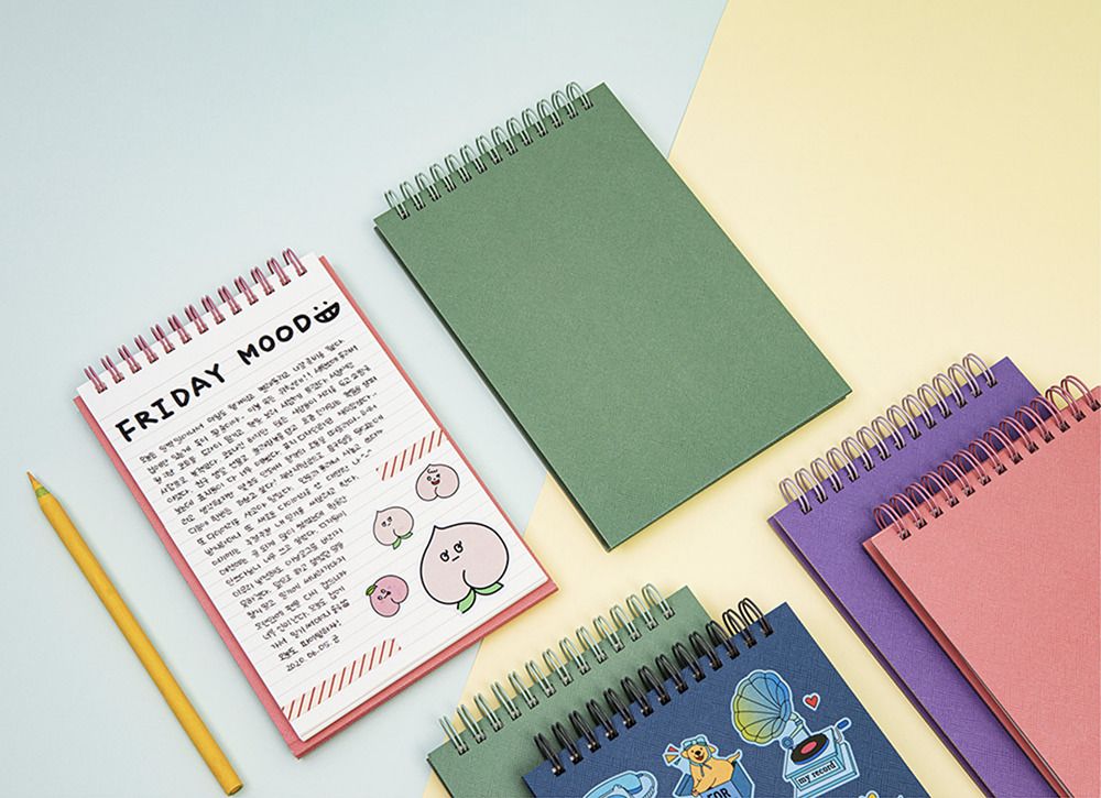 MochiThings: Medium Colorful Spiral Notebook