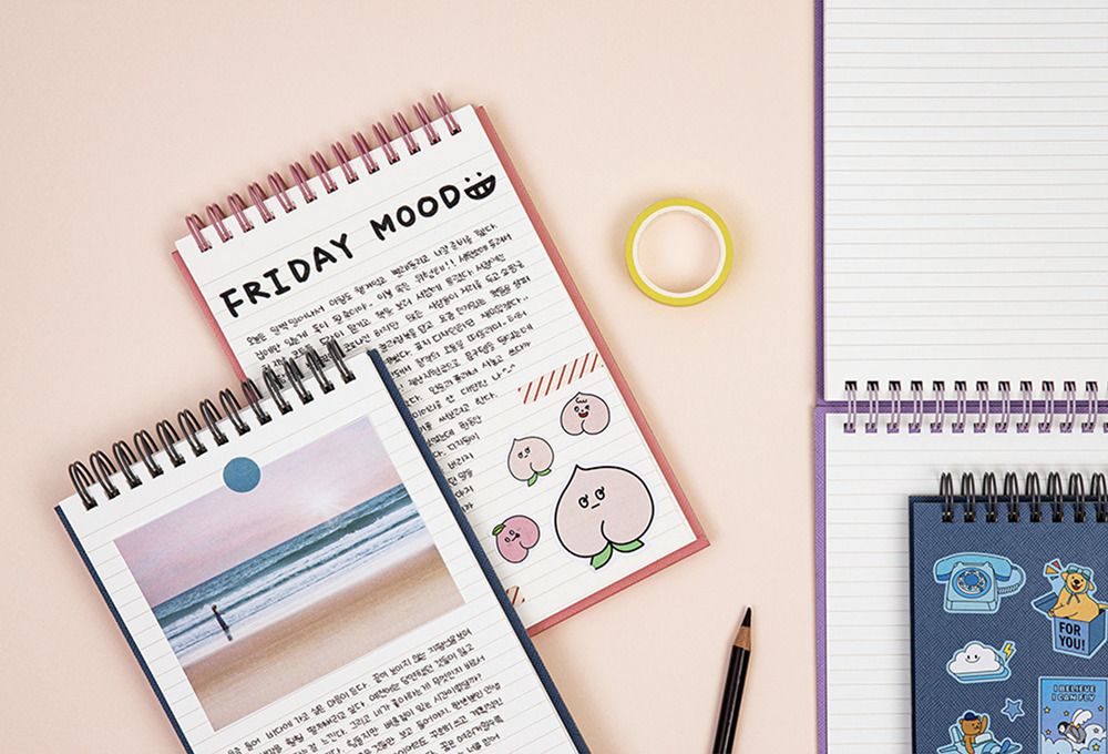 MochiThings: Medium Colorful Spiral Notebook