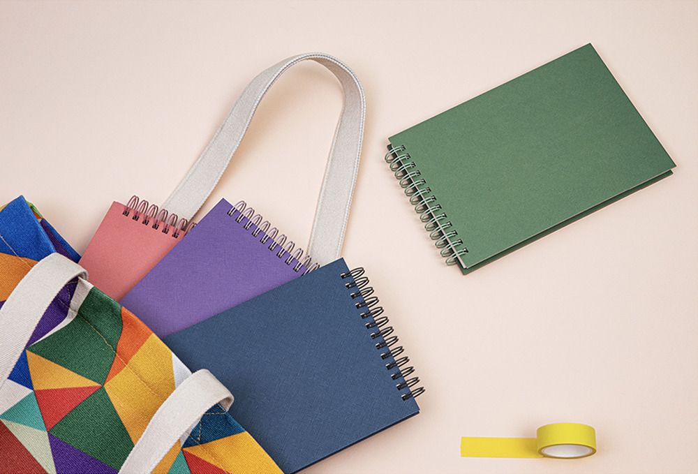 MochiThings: Medium Colorful Spiral Notebook