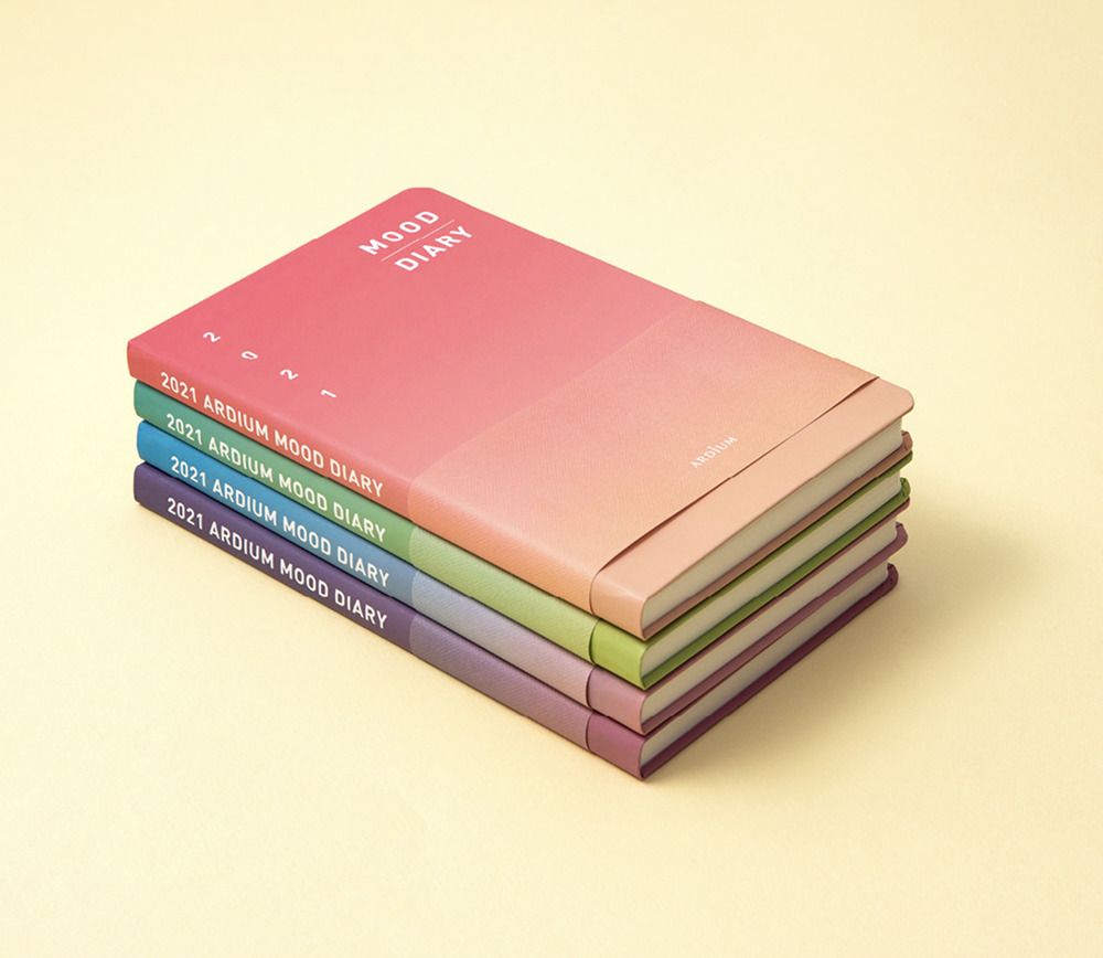 MochiThings: 2021 Gradient Mood Monthly Diary