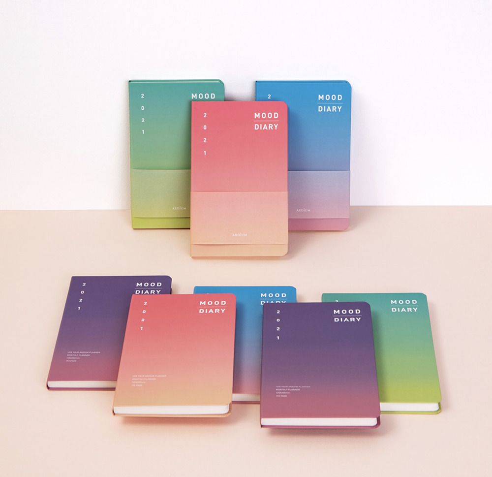 MochiThings: 2021 Gradient Mood Monthly Diary