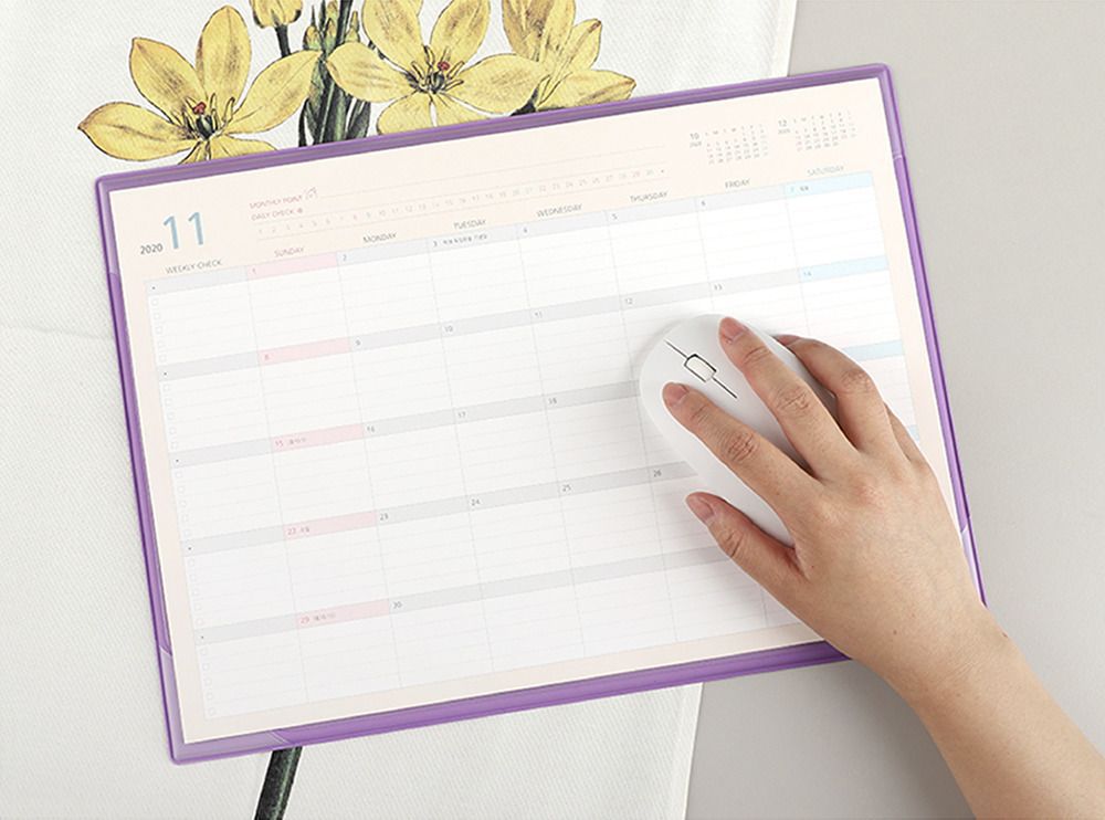 MochiThings: 2021 Monthly Desk Planner