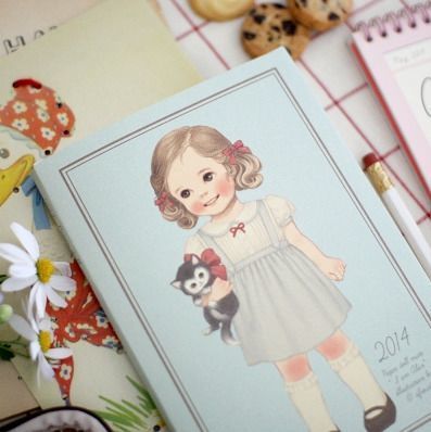 MochiThings: 2014 Paper Doll Diary Scheduler