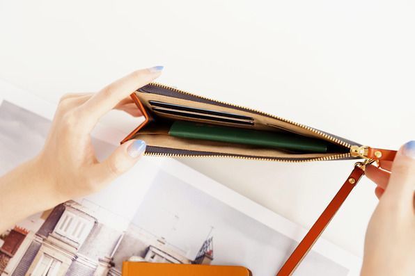 MochiThings: Slim Leather Travel Pouch