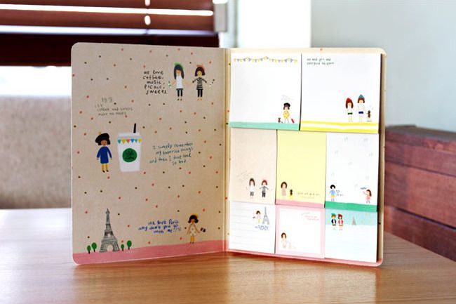 MochiThings: Lovely Girl Sticky Note Set