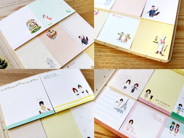 MochiThings: Lovely Girl Sticky Note Set