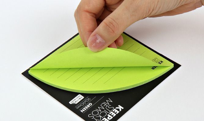 MochiThings: Green Corner Pocket Sticky Note