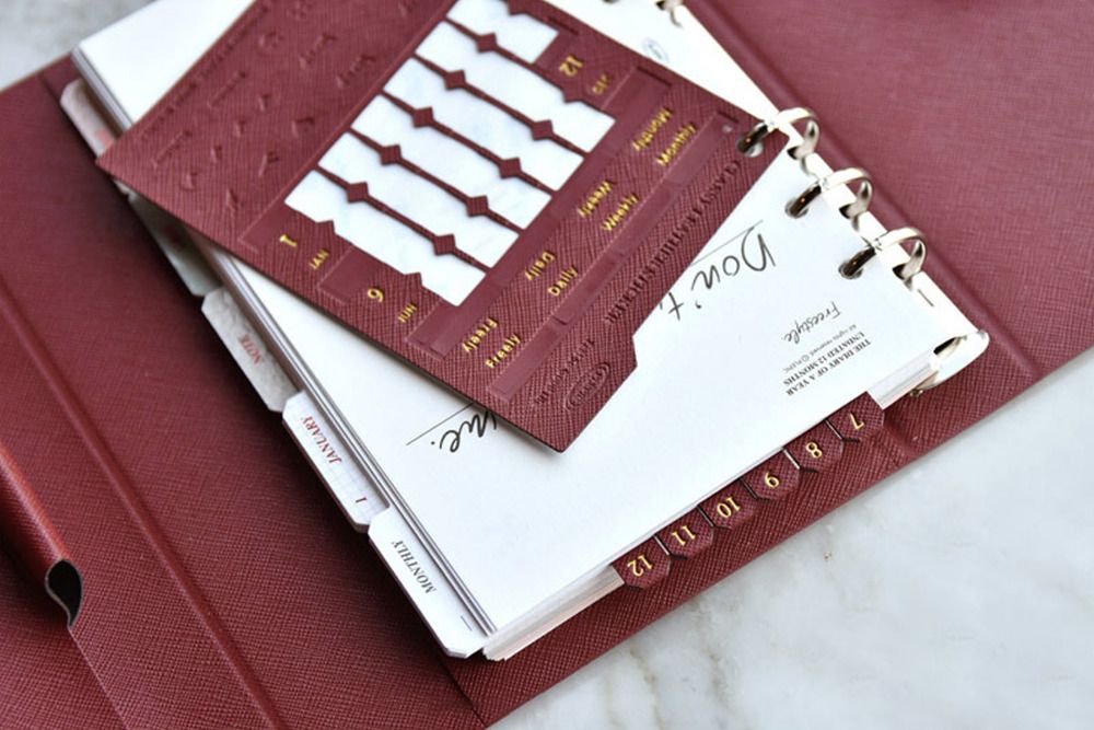 MochiThings: Classy Leather Index Sticker