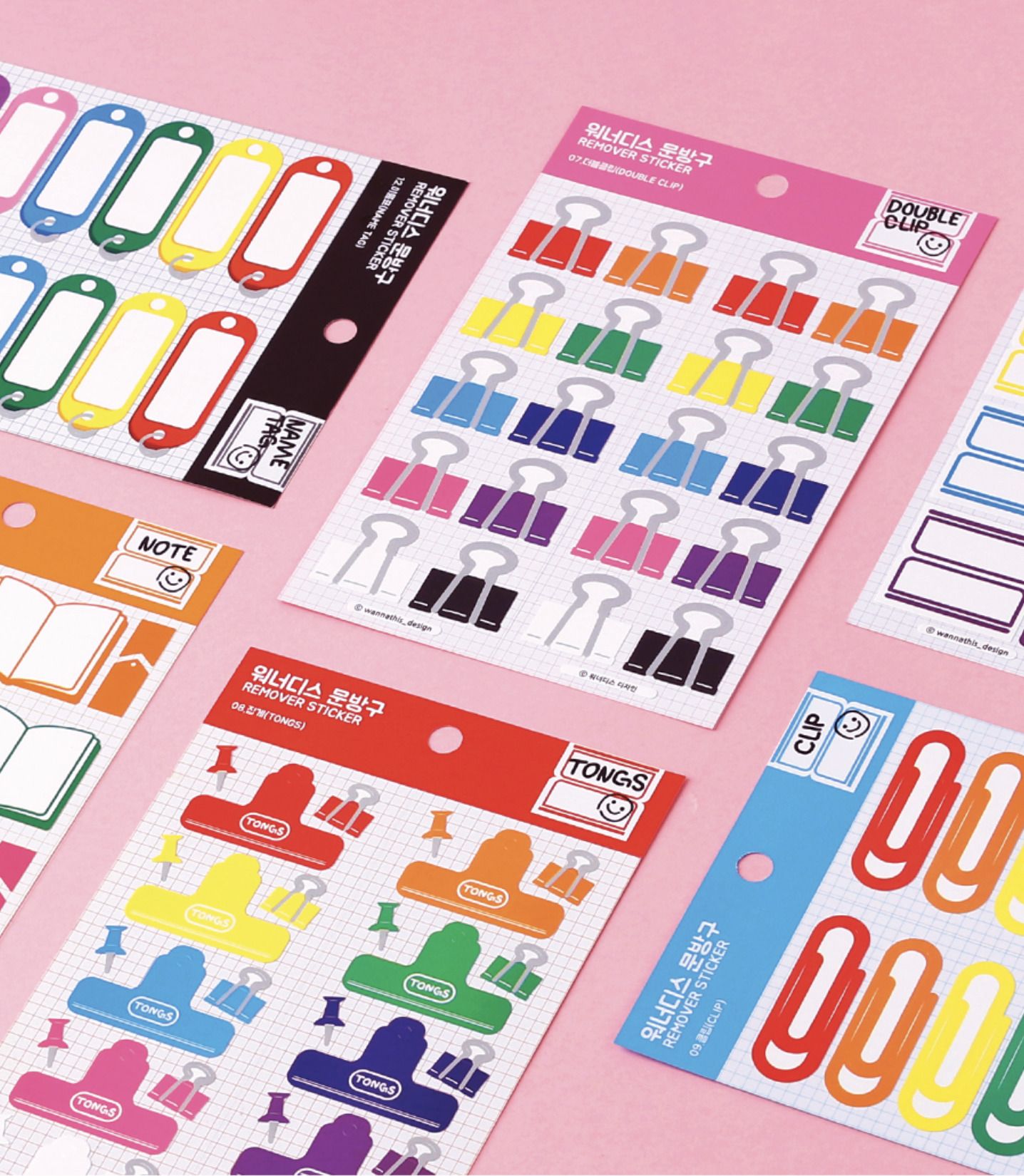 MochiThings: Clip & Label Removable Sticker