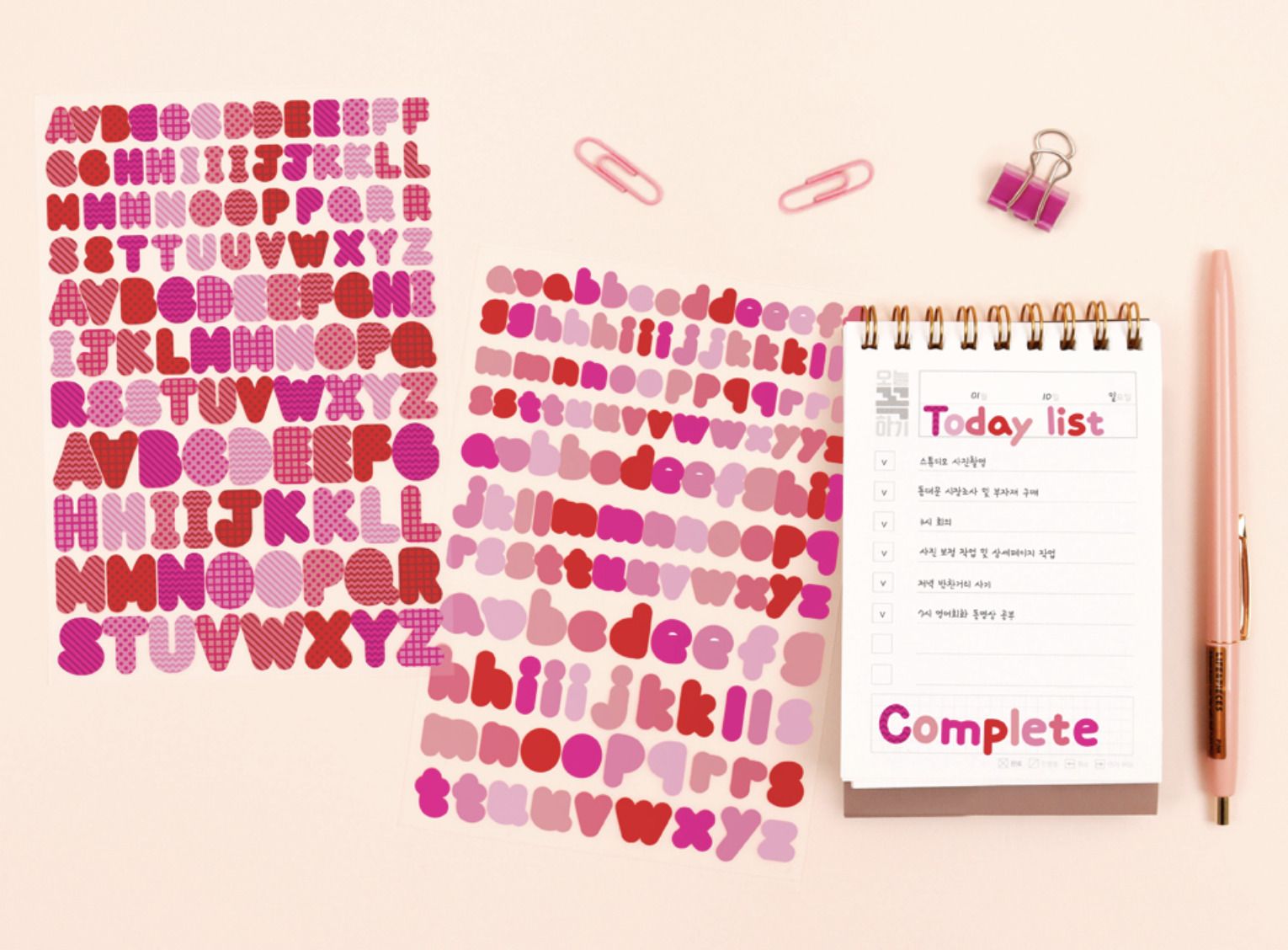 MochiThings: Colorful Matte Alphabet Sticker Set