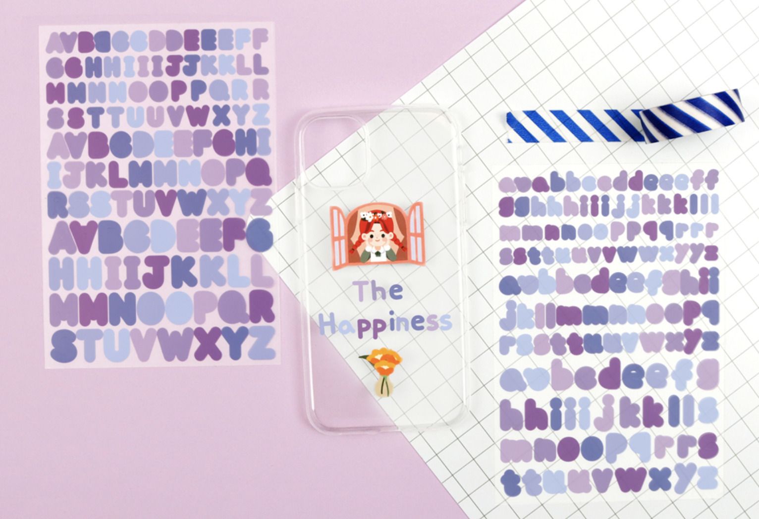 MochiThings: Colorful Matte Alphabet Sticker Set