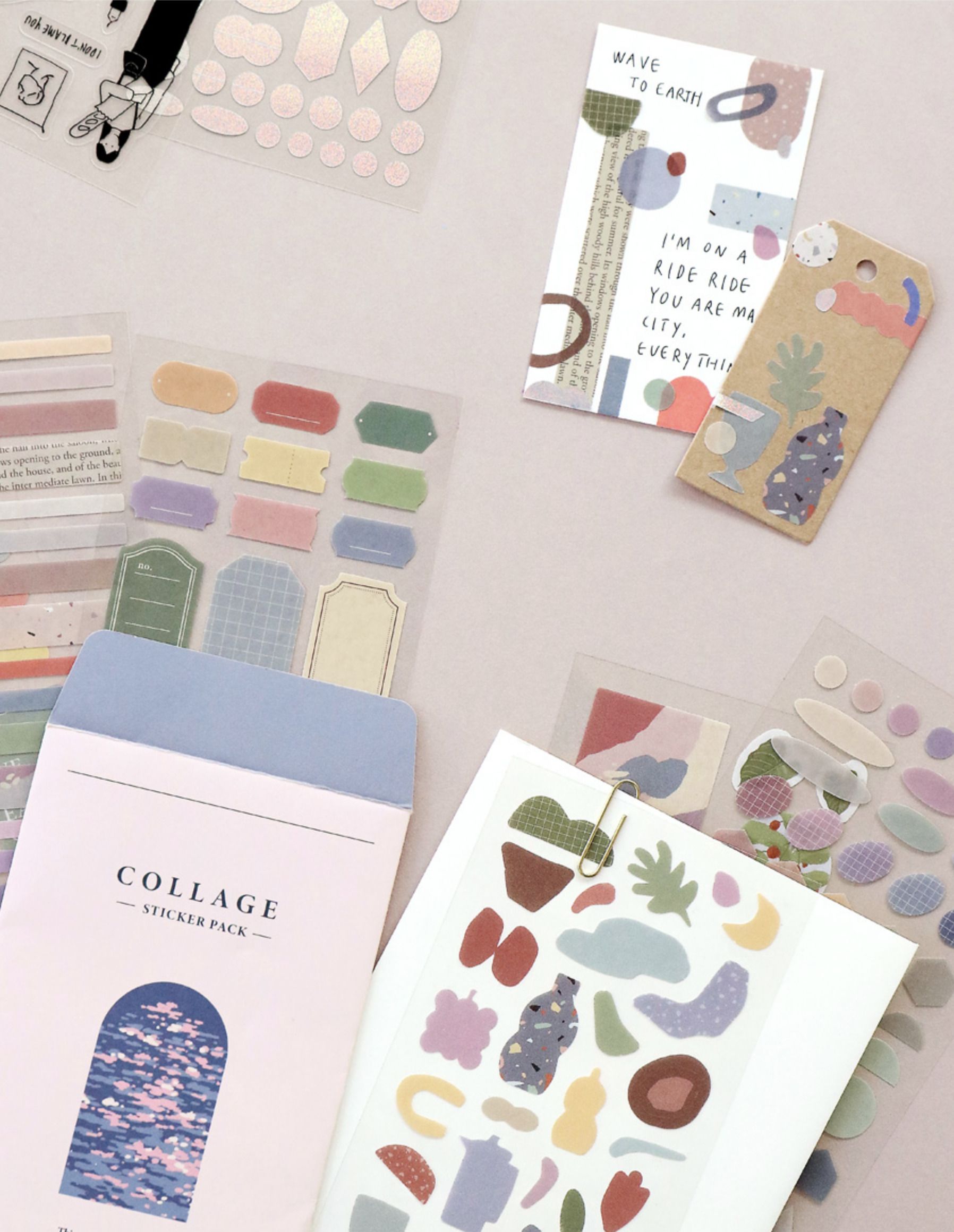 MochiThings: 8pcs Collage Deco Sticker Set
