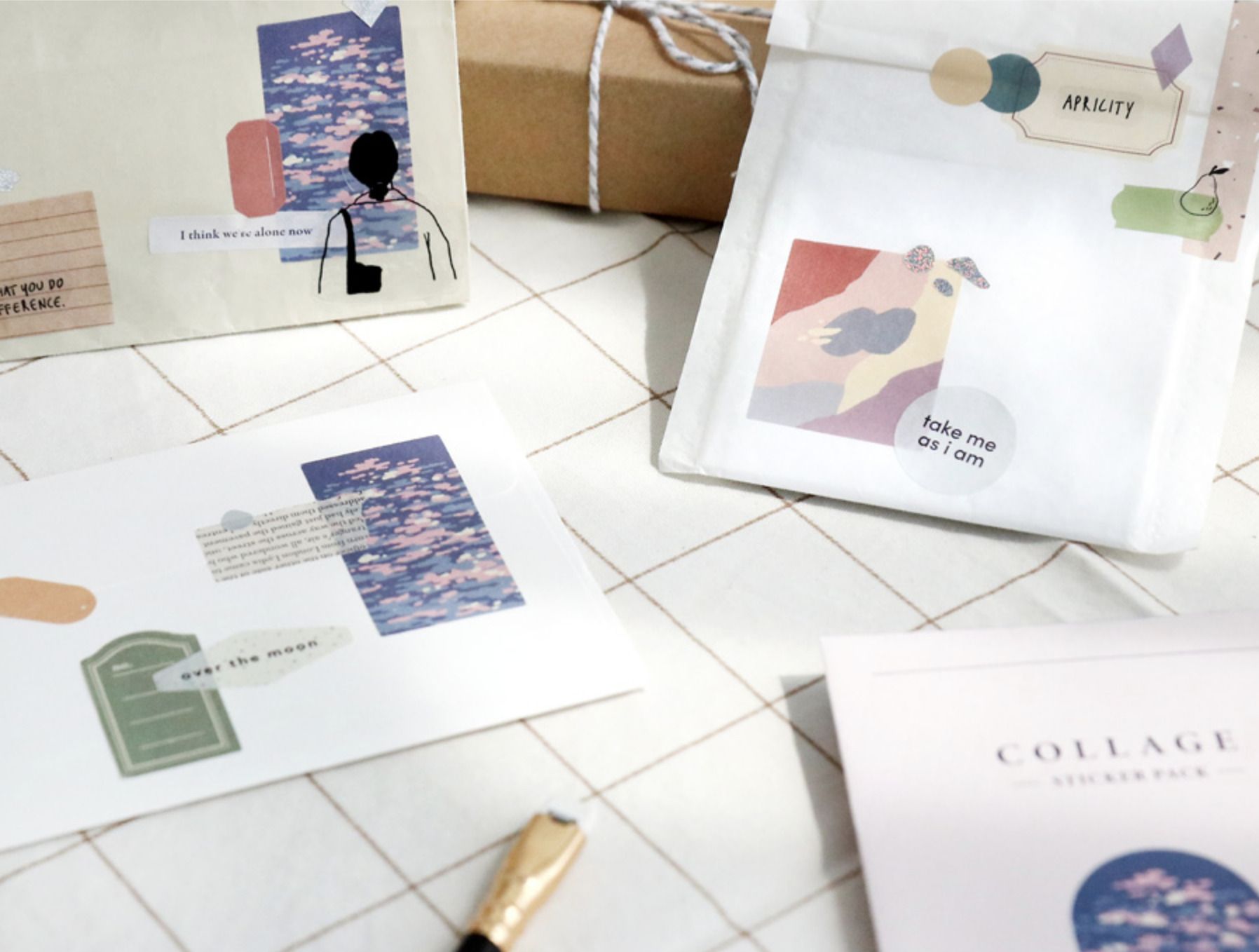 MochiThings: 8pcs Collage Deco Sticker Set