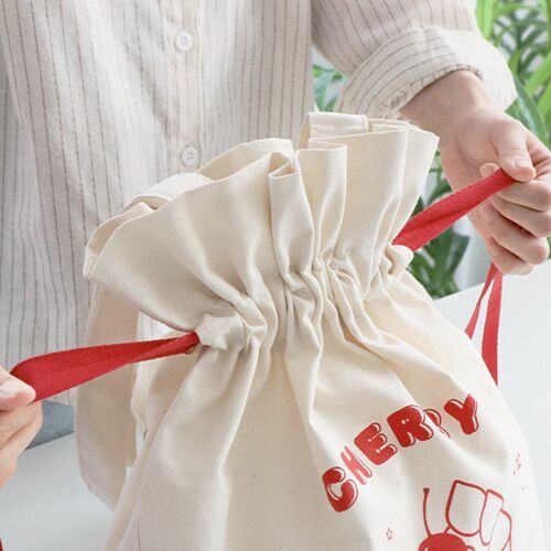 MochiThings: Cotton Drawstring Shoulder Bag