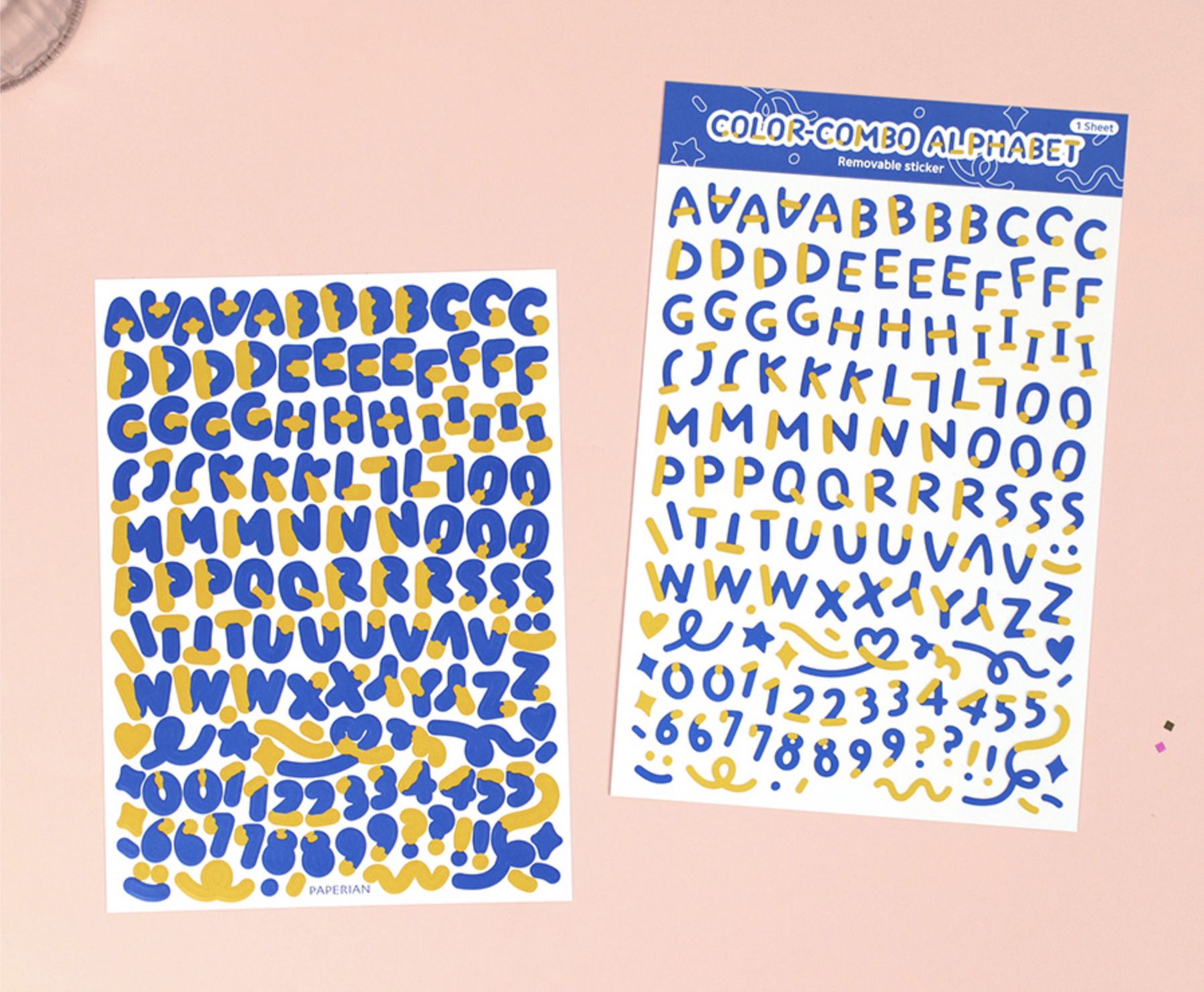 MochiThings: Color Combo Alphabet Removable Sticker
