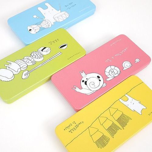 MochiThings: White Bunny Metal Pen Case