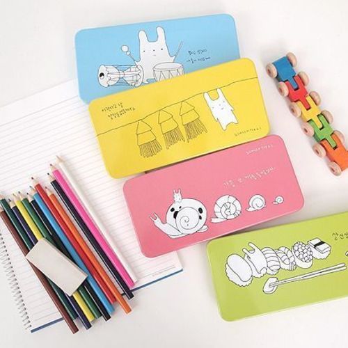 MochiThings: White Bunny Metal Pen Case