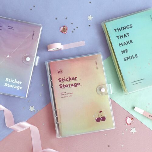 MochiThings: Sticker Storage 6 Ring A5 Binder + Pocket Set