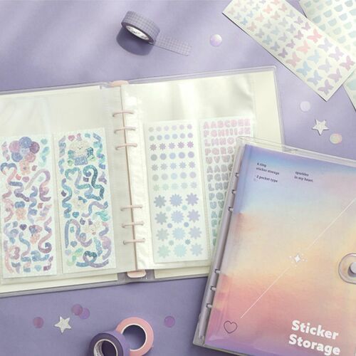 MochiThings: Sticker Storage 6 Ring A5 Binder + Pocket Set