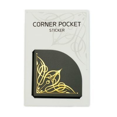 MochiThings: Gold Pattern Corner Pocket Sticker