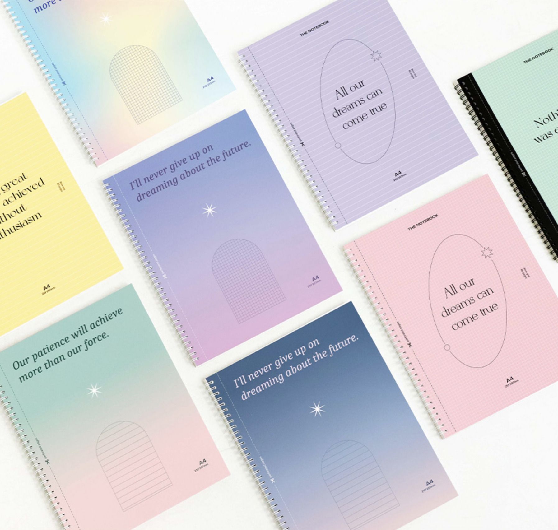 MochiThings: Lined Perforated A4 Spiral Notebook