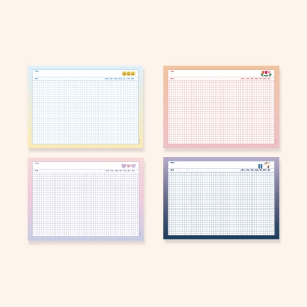 MochiThings: Merry B5 Grid Notepad