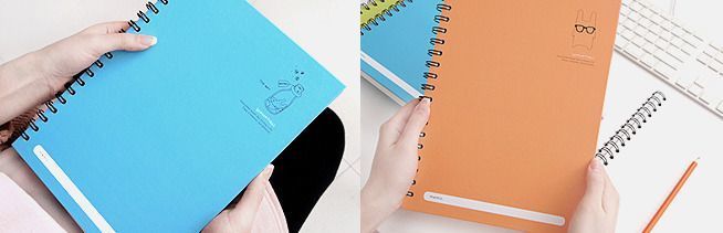 MochiThings: White Bunny Index Notebook