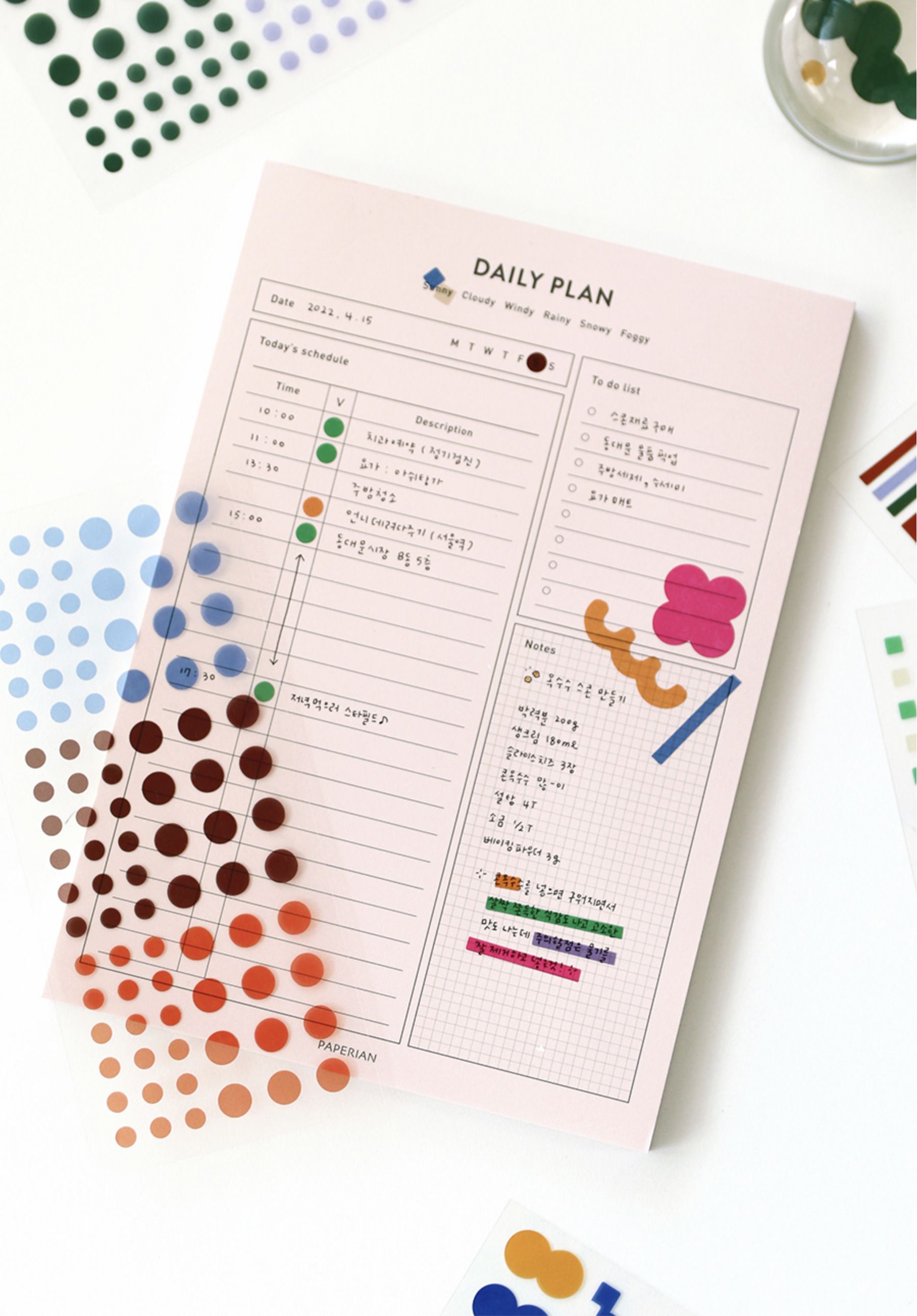 MochiThings: Circle Pigment See-through Sticker