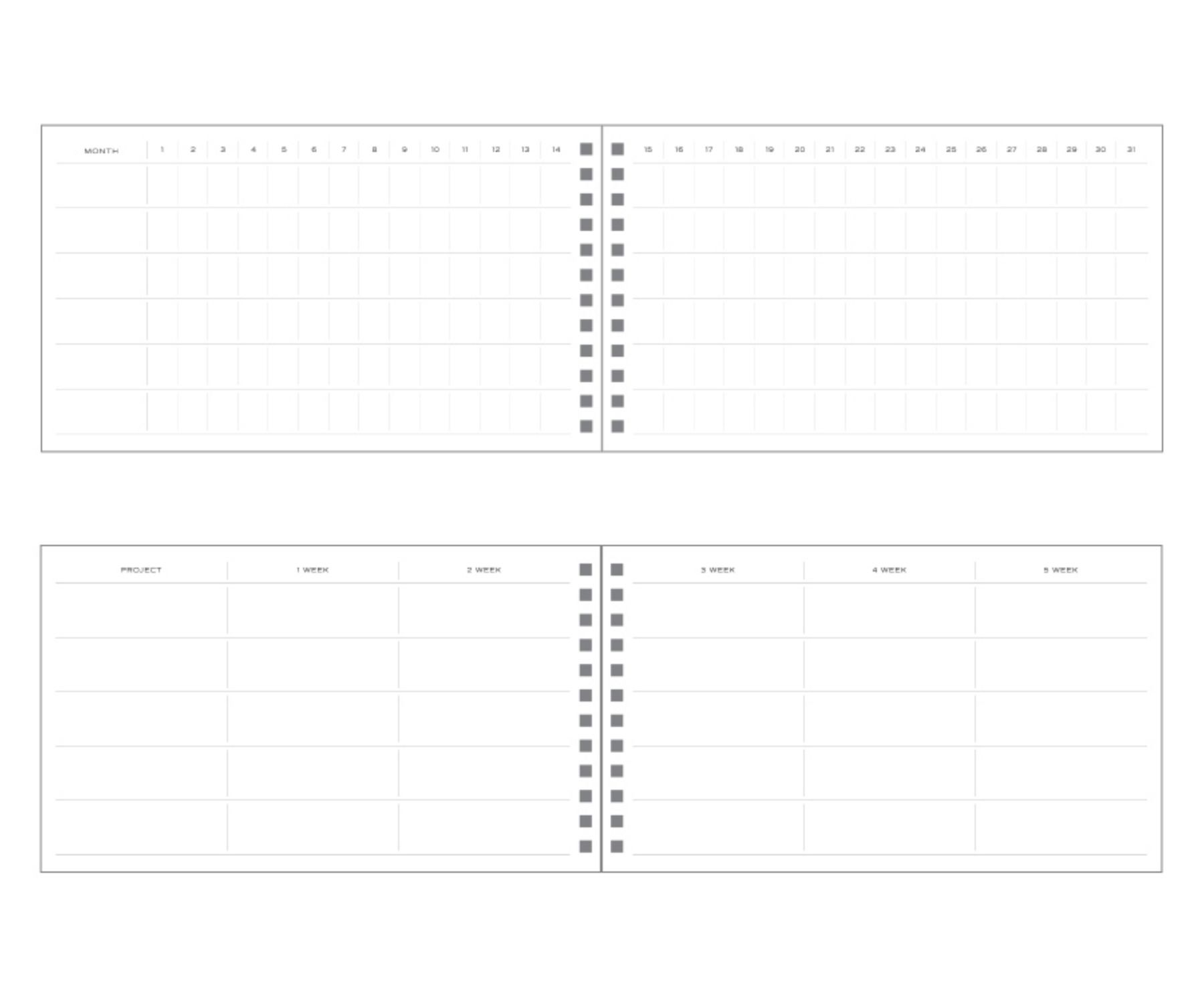 MochiThings: DND Semi Year Weekly Planner