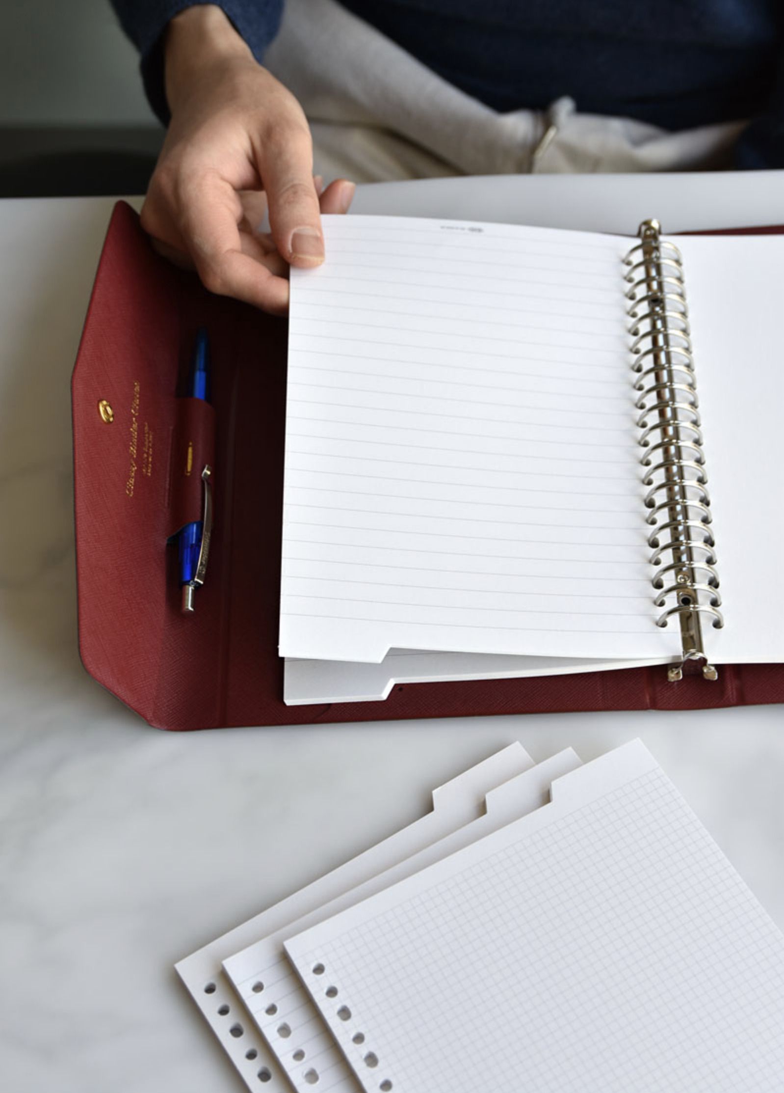 MochiThings: Classy 20 Ring A5 Binder Clutch