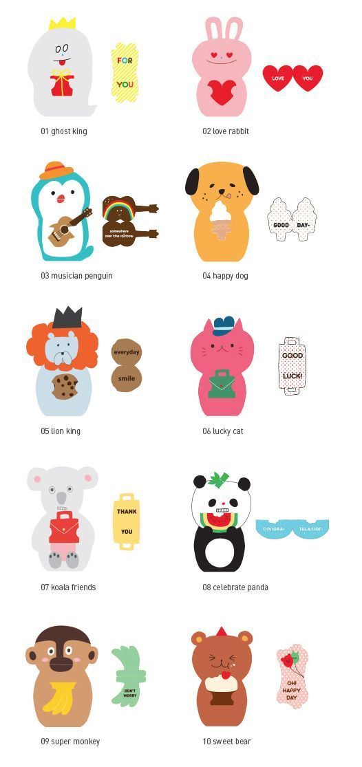 MochiThings: Animal Friends Card v2