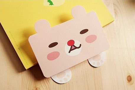 MochiThings: Pink Bear Card