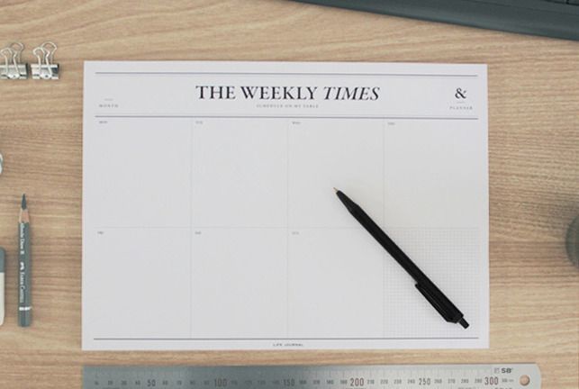 MochiThings: Weekly Schedule Notepad v4