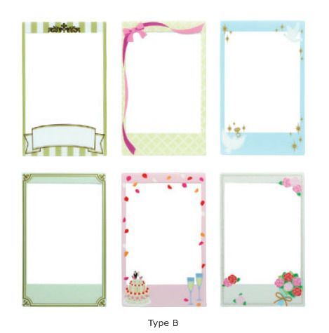 MochiThings: Instax Mini Film Frame Sticker Set v1