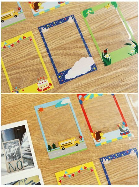 MochiThings: Instax Mini Film Frame Sticker Set v1