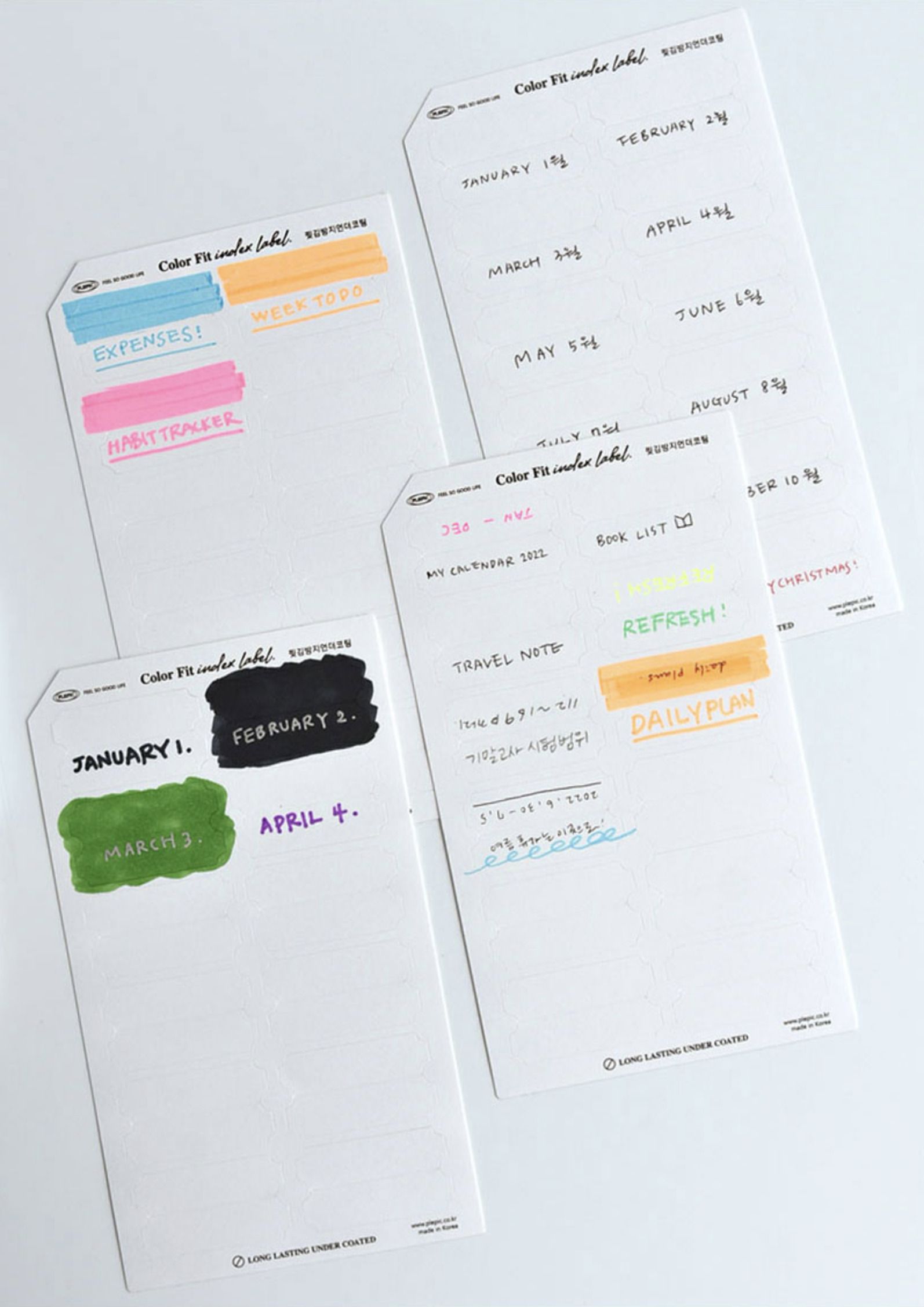 MochiThings: Color Fit Index Label Sticker