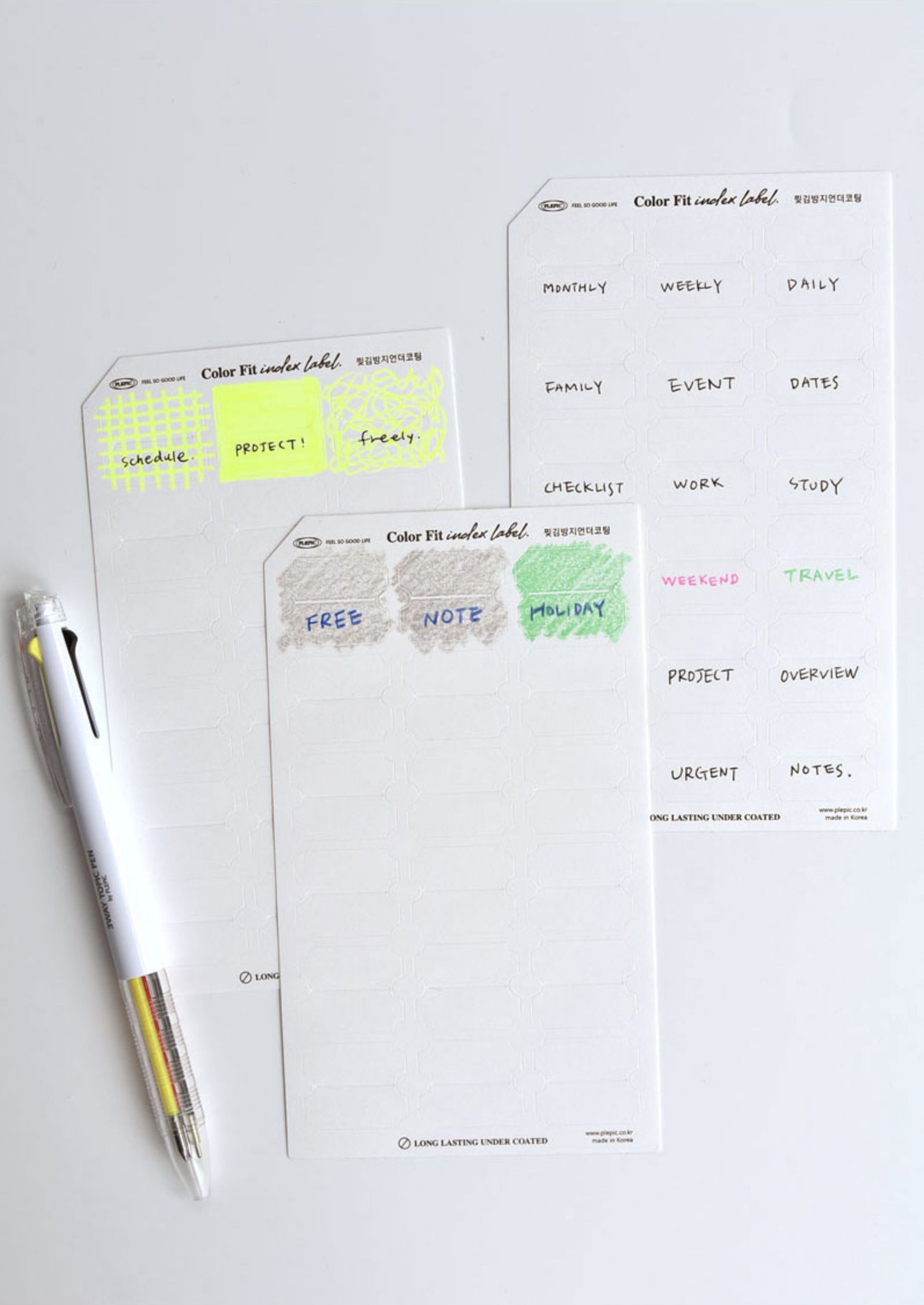 MochiThings: Color Fit Index Label Sticker