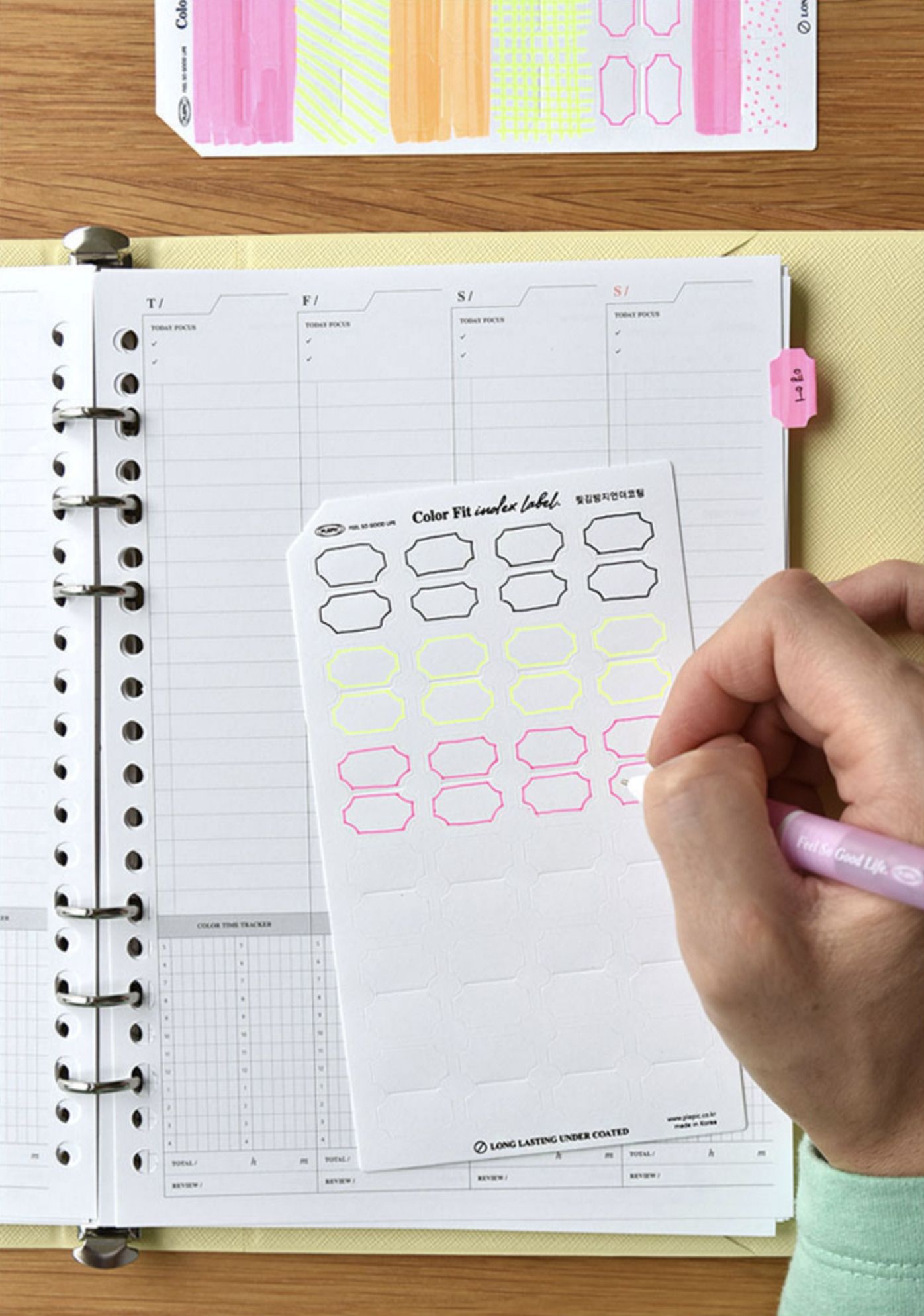 MochiThings: Color Fit Index Label Sticker