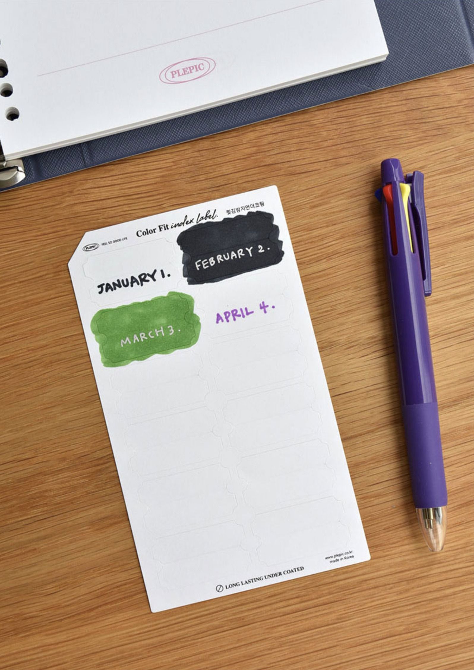 MochiThings: Color Fit Index Label Sticker