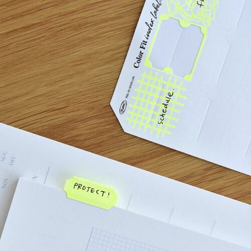 MochiThings: Color Fit Index Label Sticker