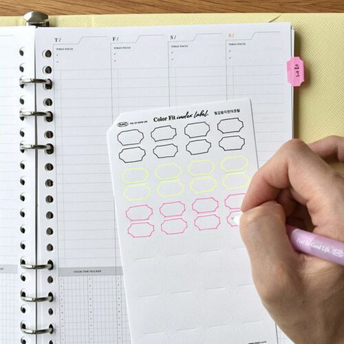 MochiThings: Color Fit Index Label Sticker