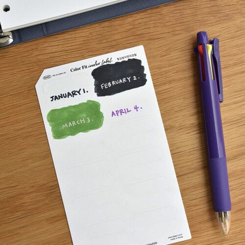 MochiThings: Color Fit Index Label Sticker