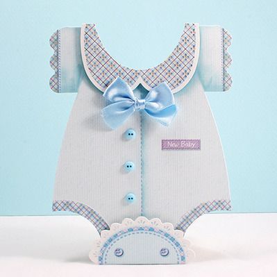 MochiThings: Blue Baby Ribbon Card