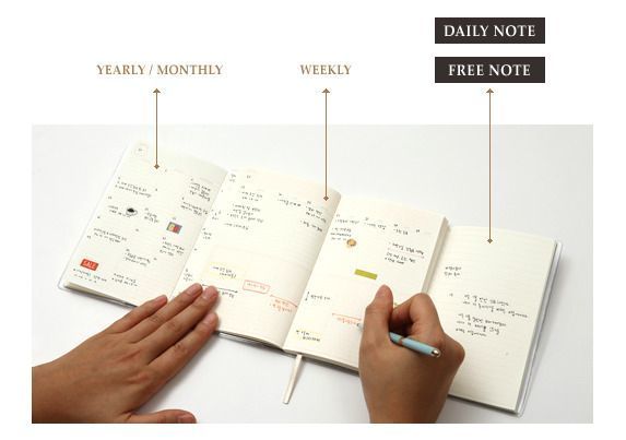 MochiThings: Small Pattern Folding Planner Refill Notebook
