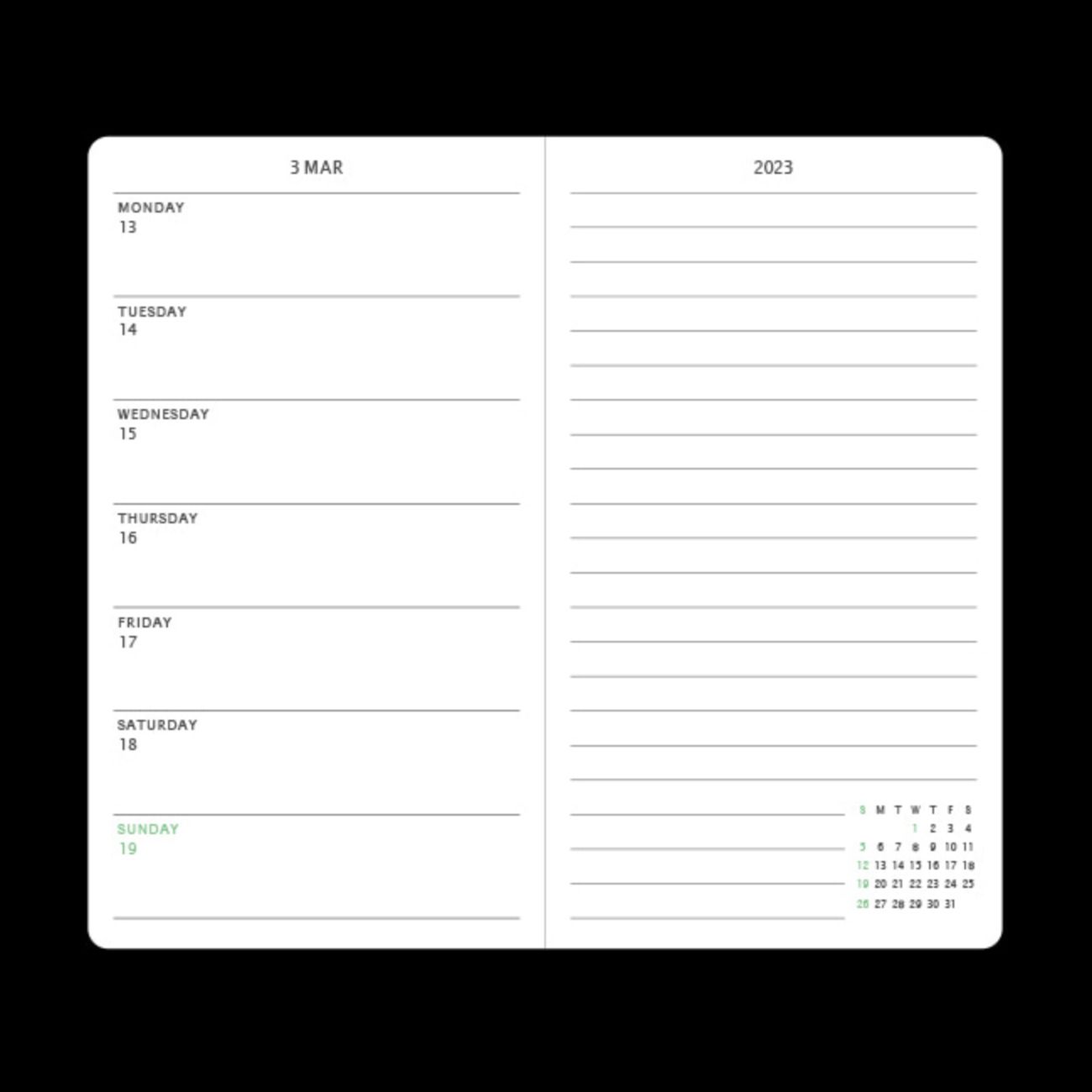 MochiThings: 2023 Plan Book S Weekly Planner