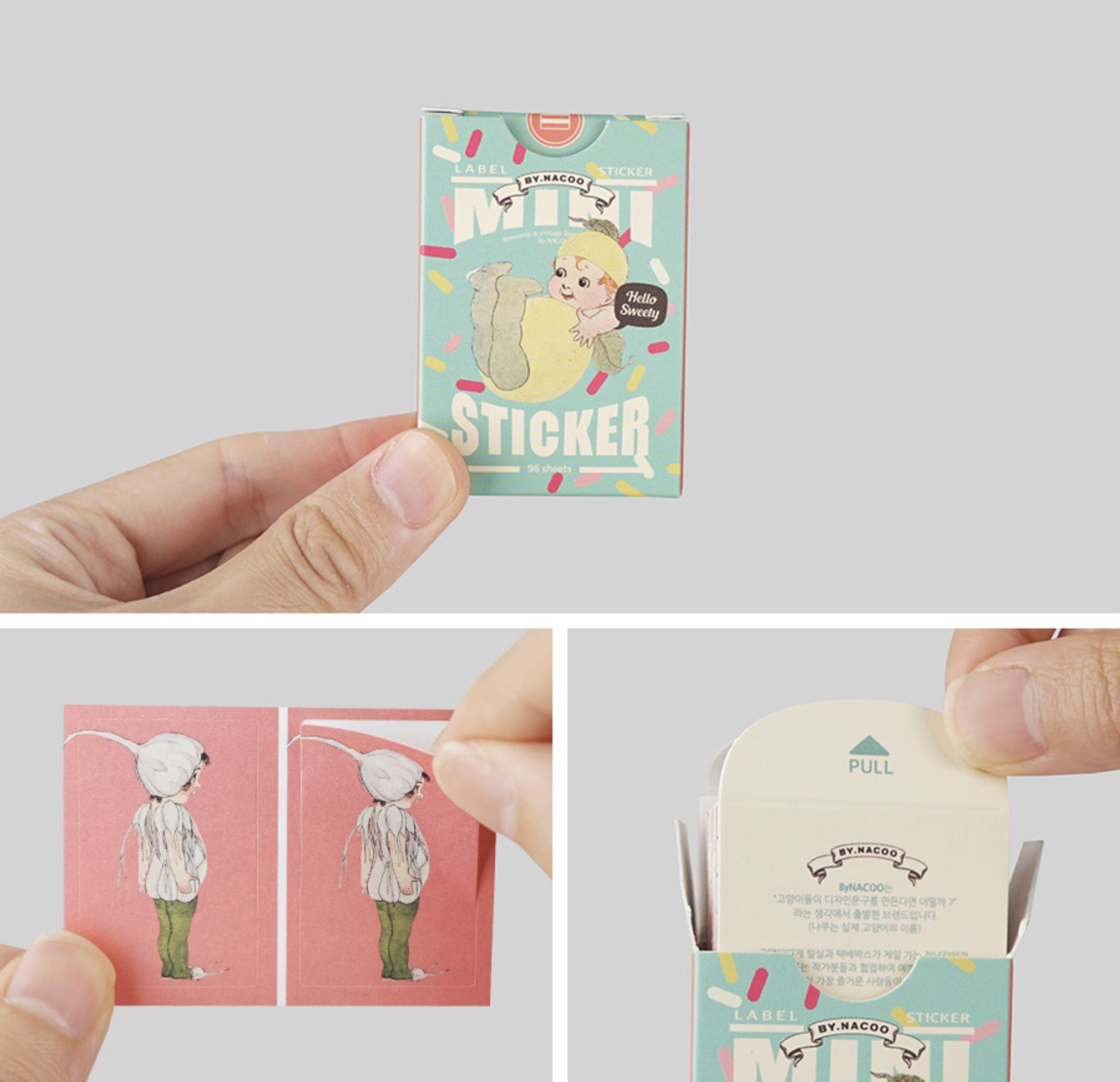 MochiThings: 48pcs Sweety Label Sticker Set