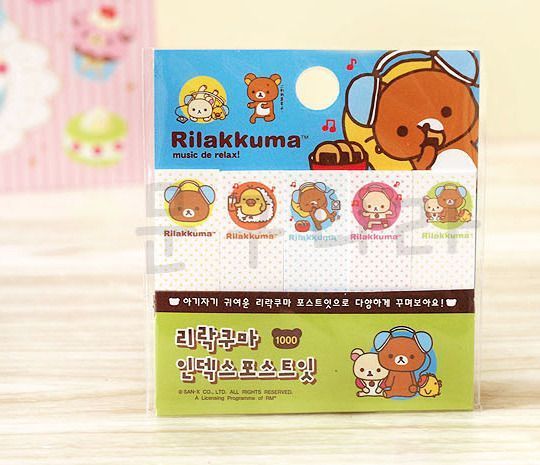 MochiThings: Rilakkuma Index Sticky Note Set