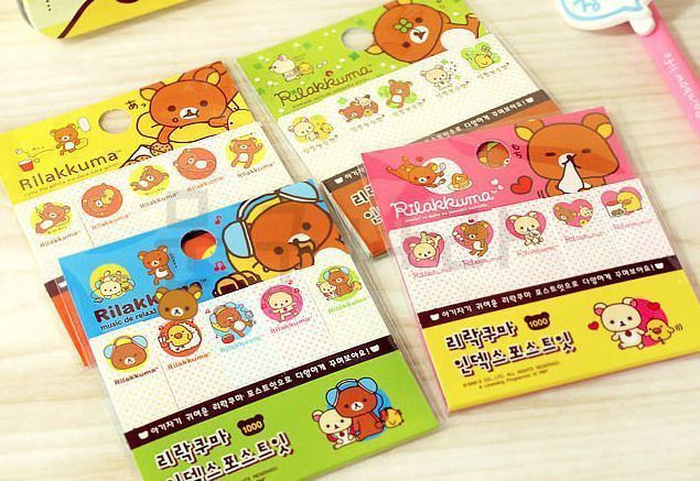 MochiThings: Rilakkuma Index Sticky Note Set