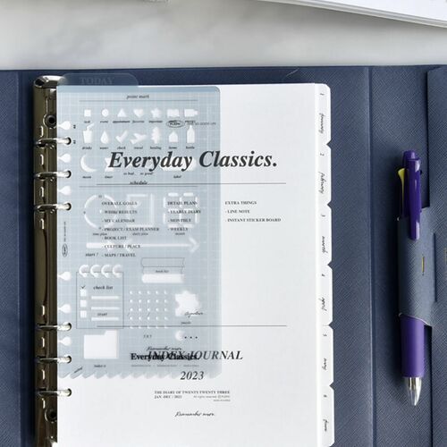 MochiThings: Cutout 6 Ring A5 & A6 Bookmark Ruler