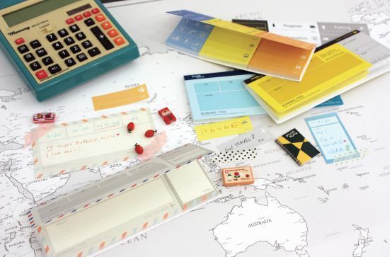 MochiThings: Boarding Pass Sticky Note